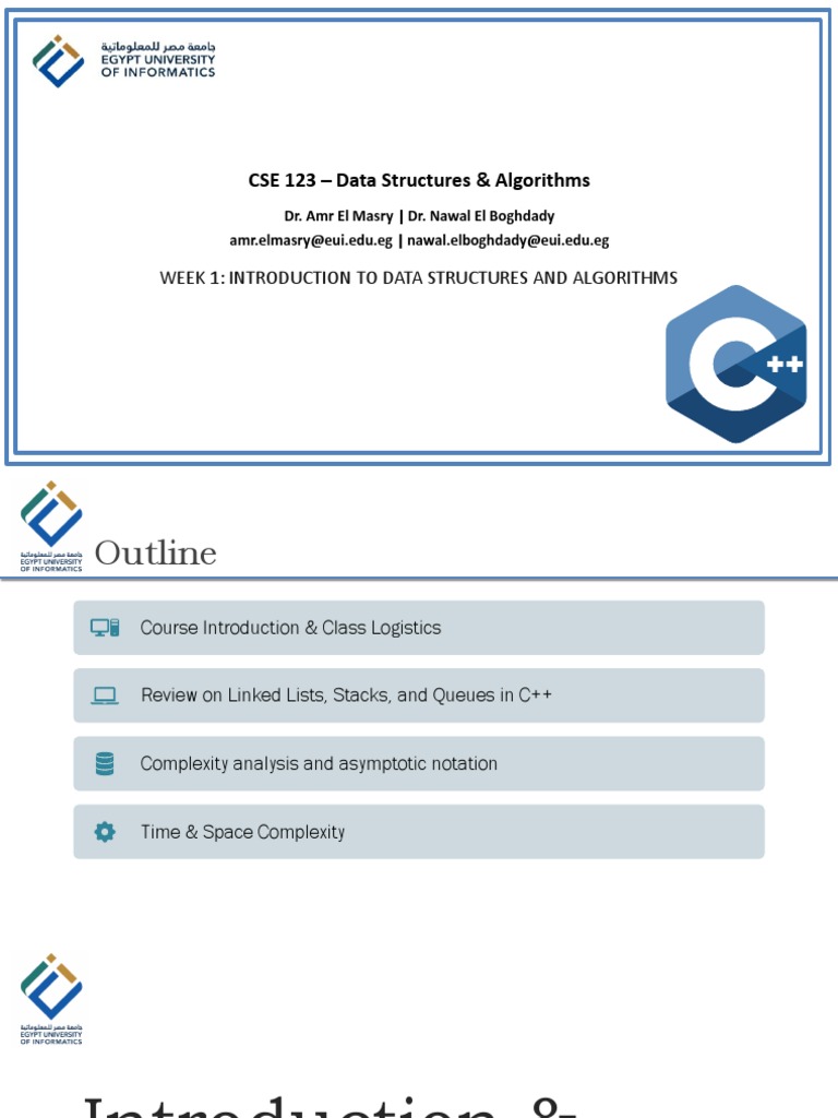 Lecture 1and2 Pdf Pdf Queue Abstract Data Type Time Complexity