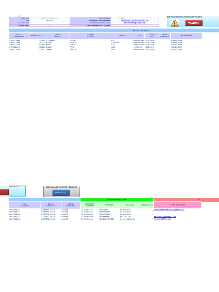 Data TXT Provincial | PDF