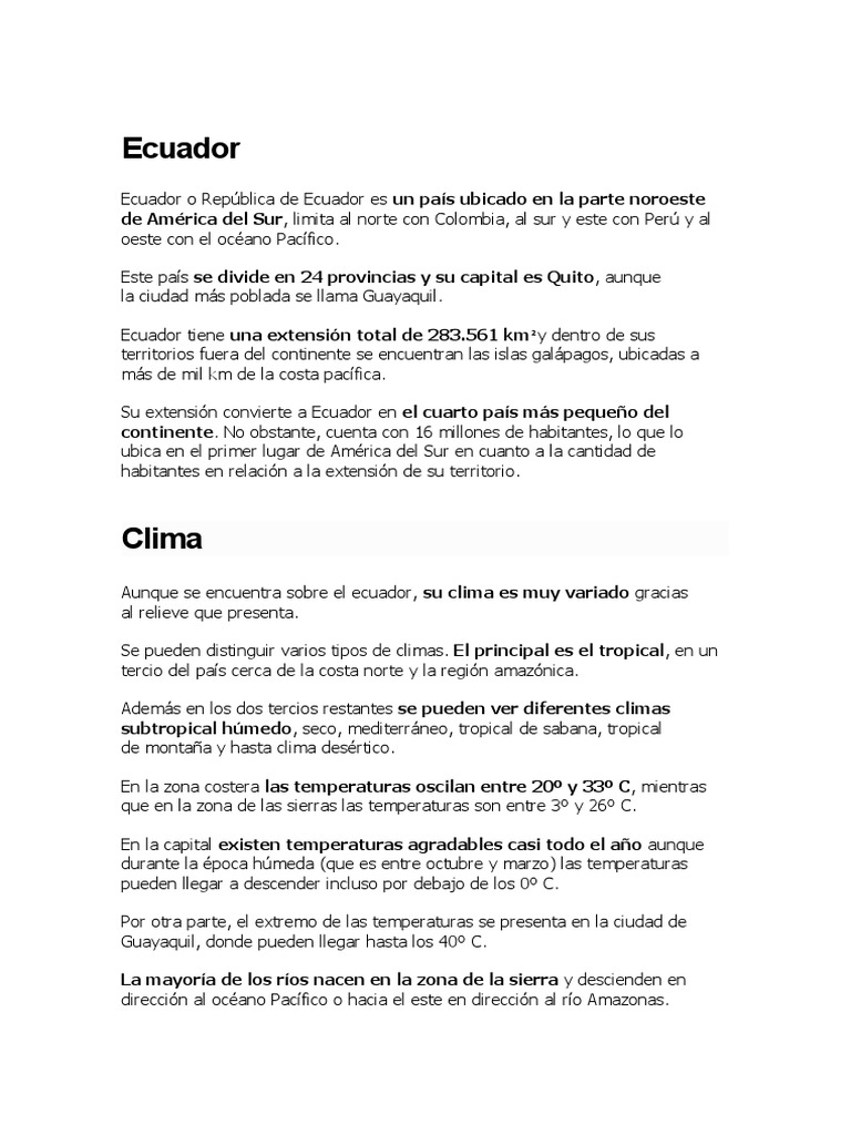 Ecuador | PDF