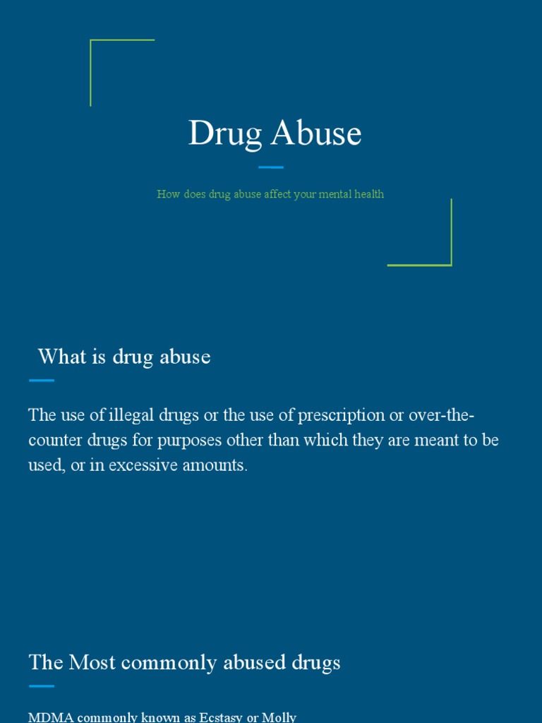 Drug Abuse Oral Presentation | PDF