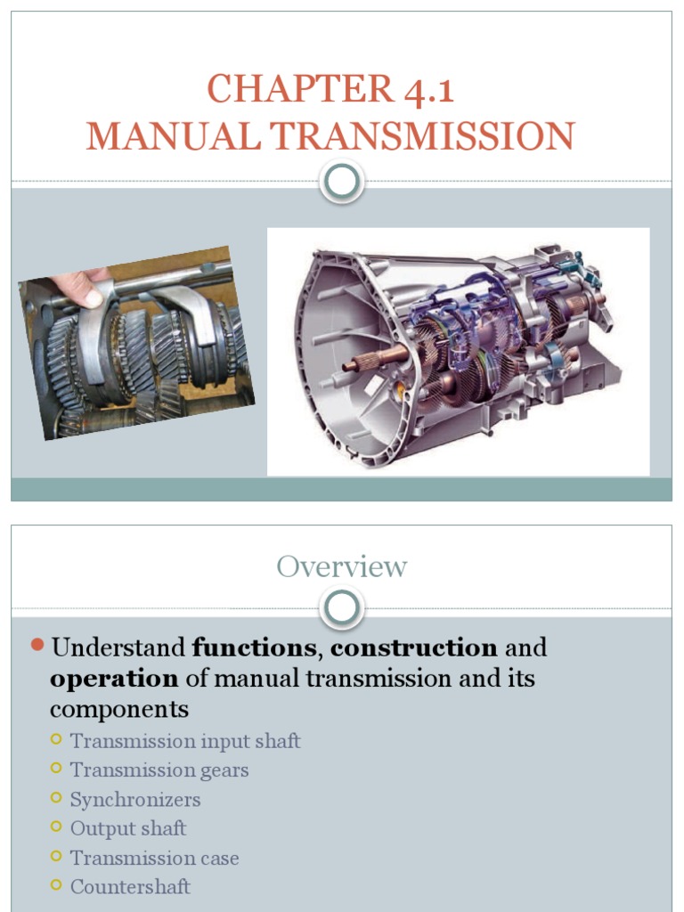 Manual Transmission Overview and Mechanics | PDF | Technology & Engineering