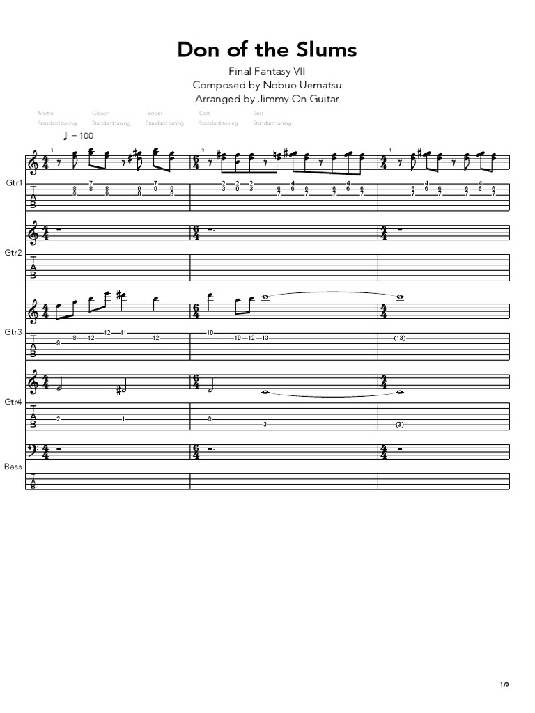 Don of the Slums Sheet Music | PDF