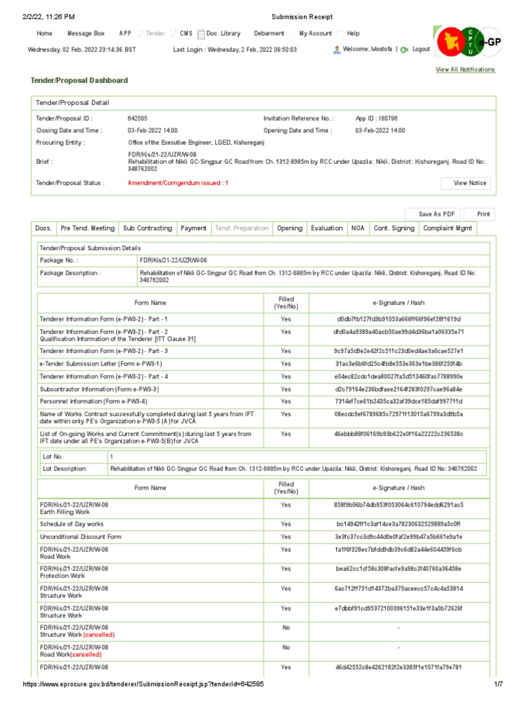 Submission Receipt | PDF
