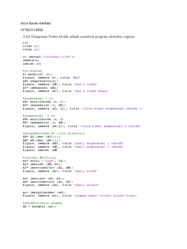 UAS Komputasi Arya | PDF