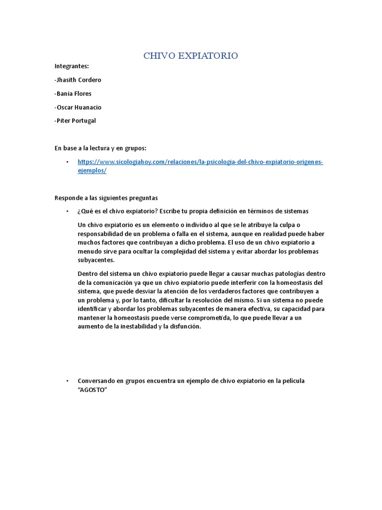 Chivo Expiatorio-1 | PDF