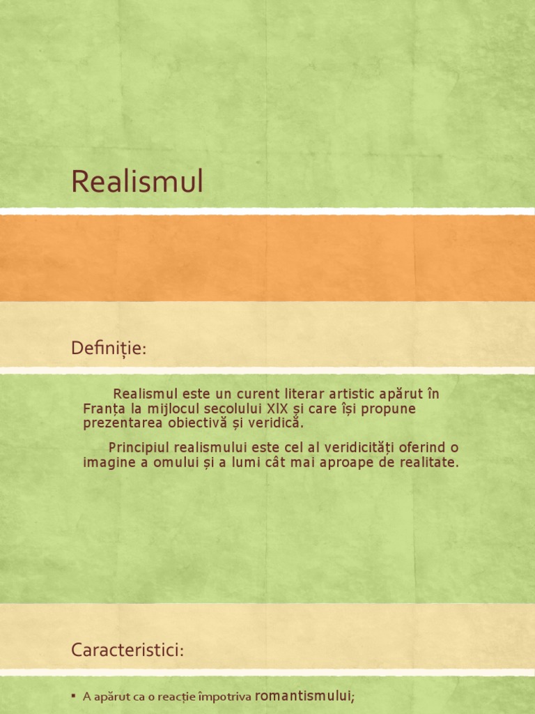 Realismul | PDF