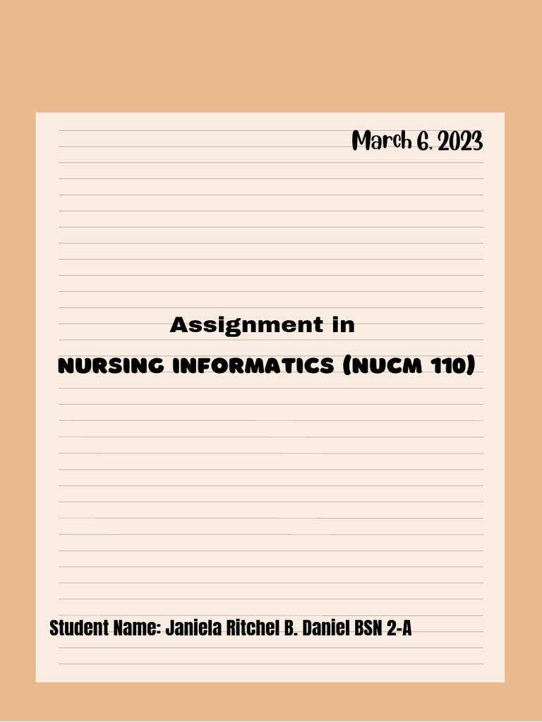 Nursing Informatics | PDF