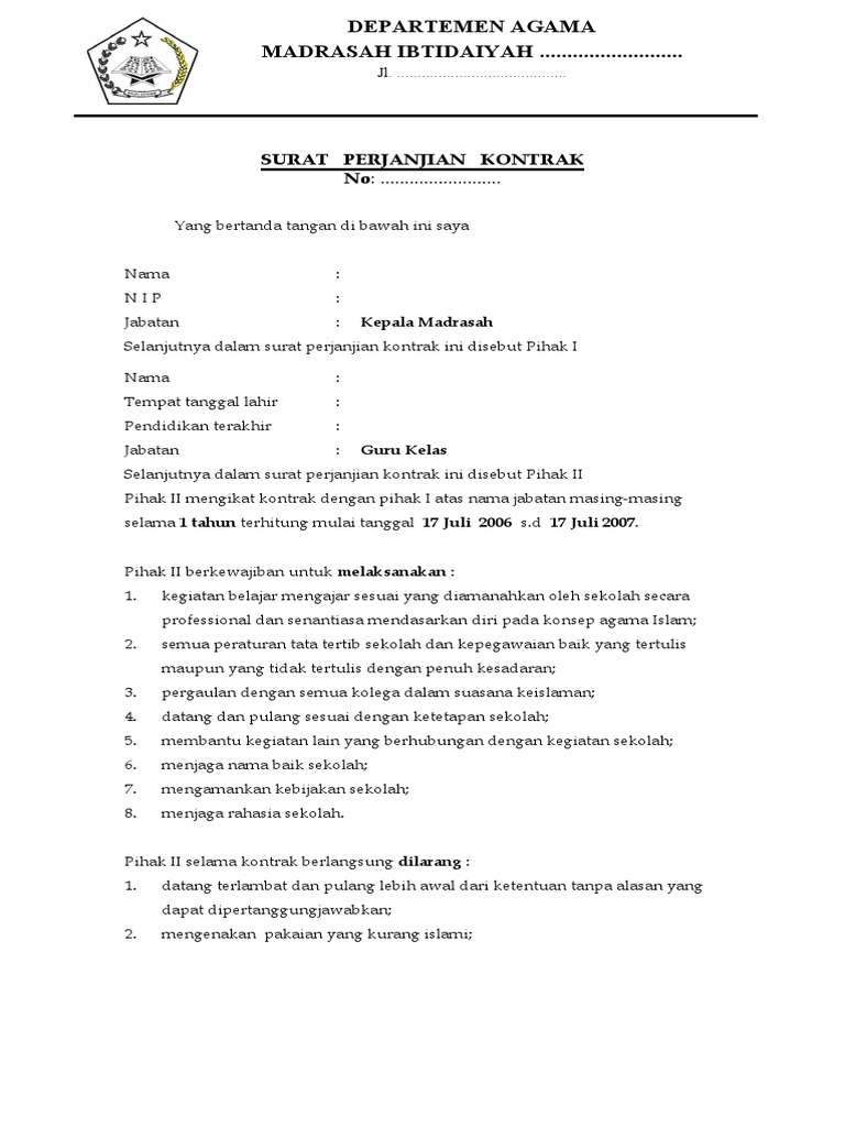 .1.SP Kontrak gr | PDF