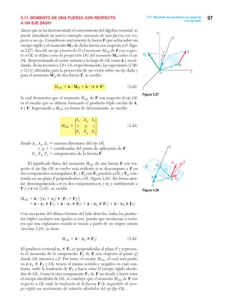 2 Momento de Una Fuerza Con Respecto A Un Eje PDF | PDF