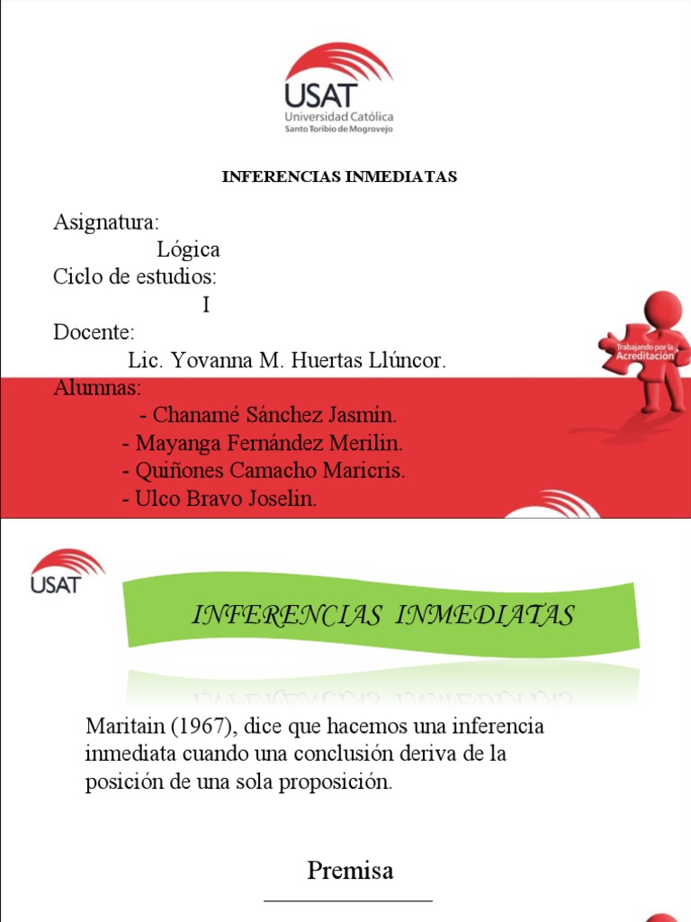 INFERENCIAS INMEDIATAS.ppt | PDF