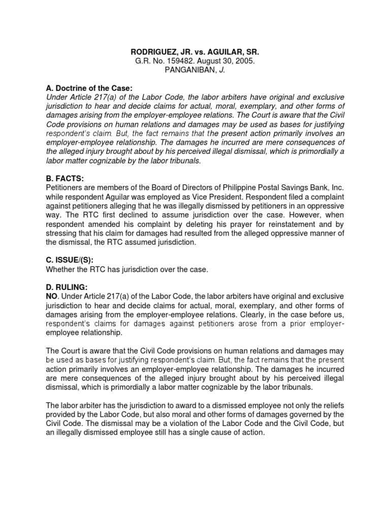 Jurisdiction in Labor Dispute Case | PDF