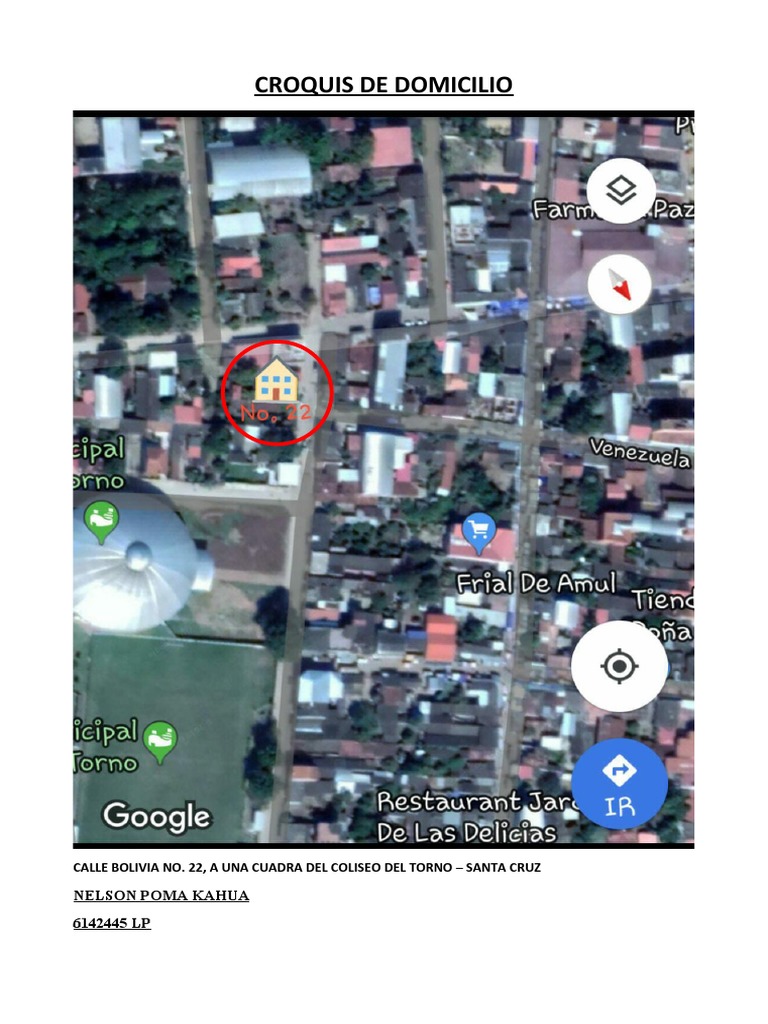 Croquis de Domicilio | PDF