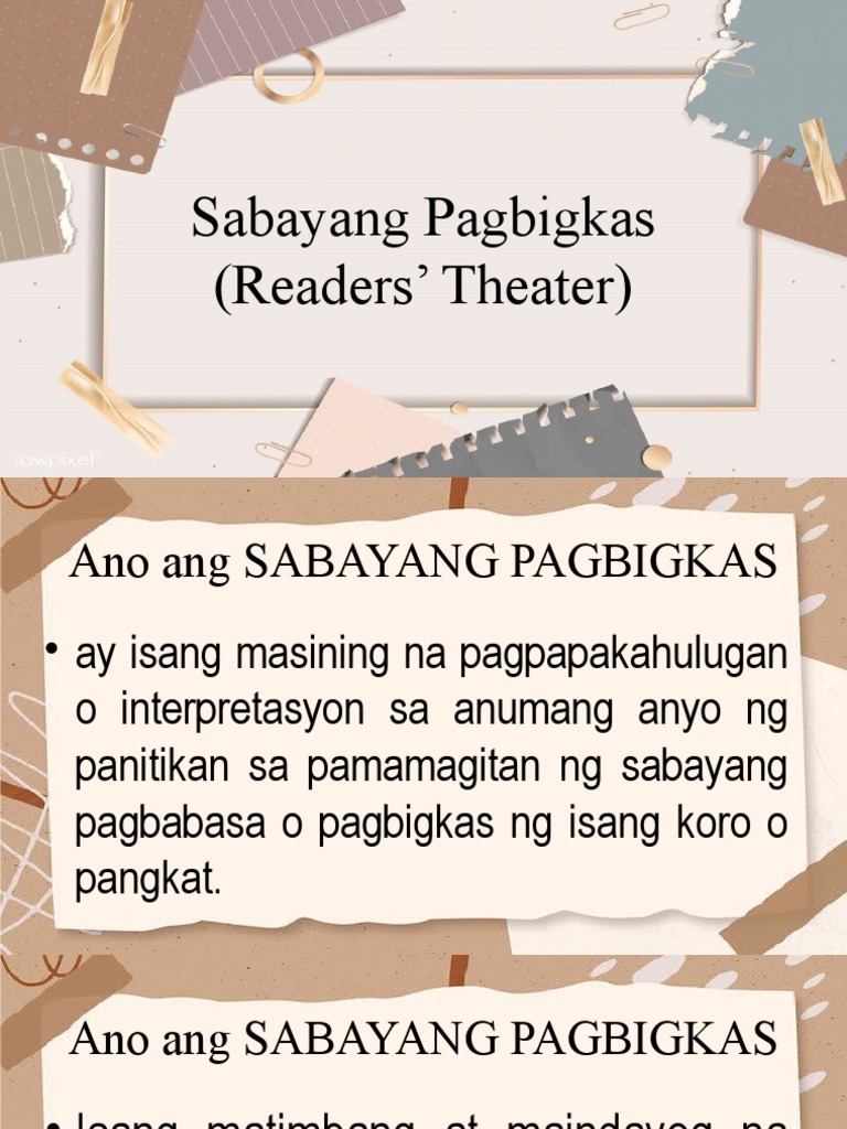 Sabayang Pagbigkas | PDF