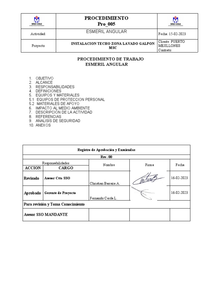 Pr-005-Esmeril Angular MSH | PDF