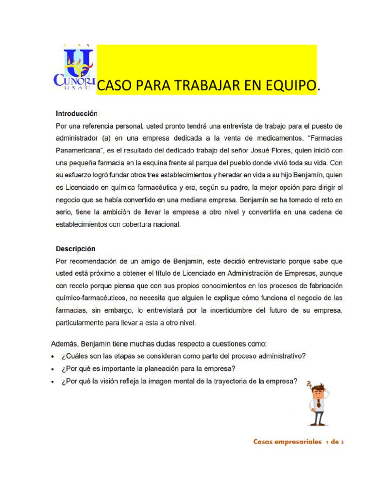 Caso para Trabajar en Equipo | PDF