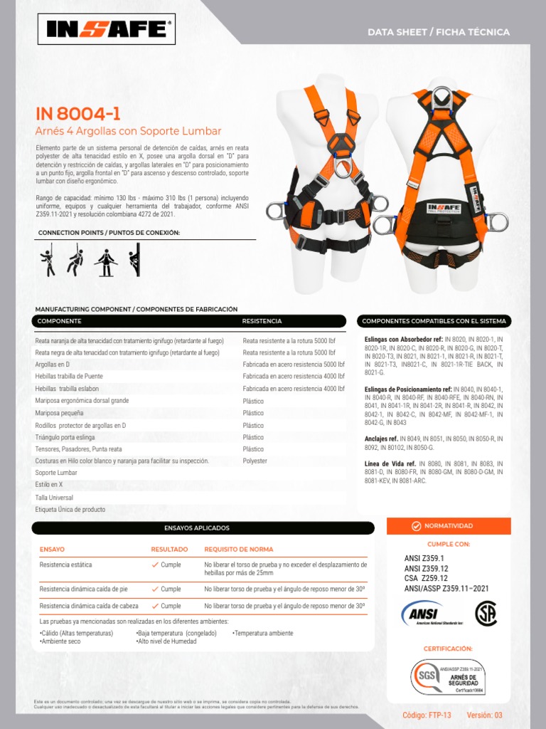 Arnes Insafe in 8004-1-FTP-13 - PDF | PDF