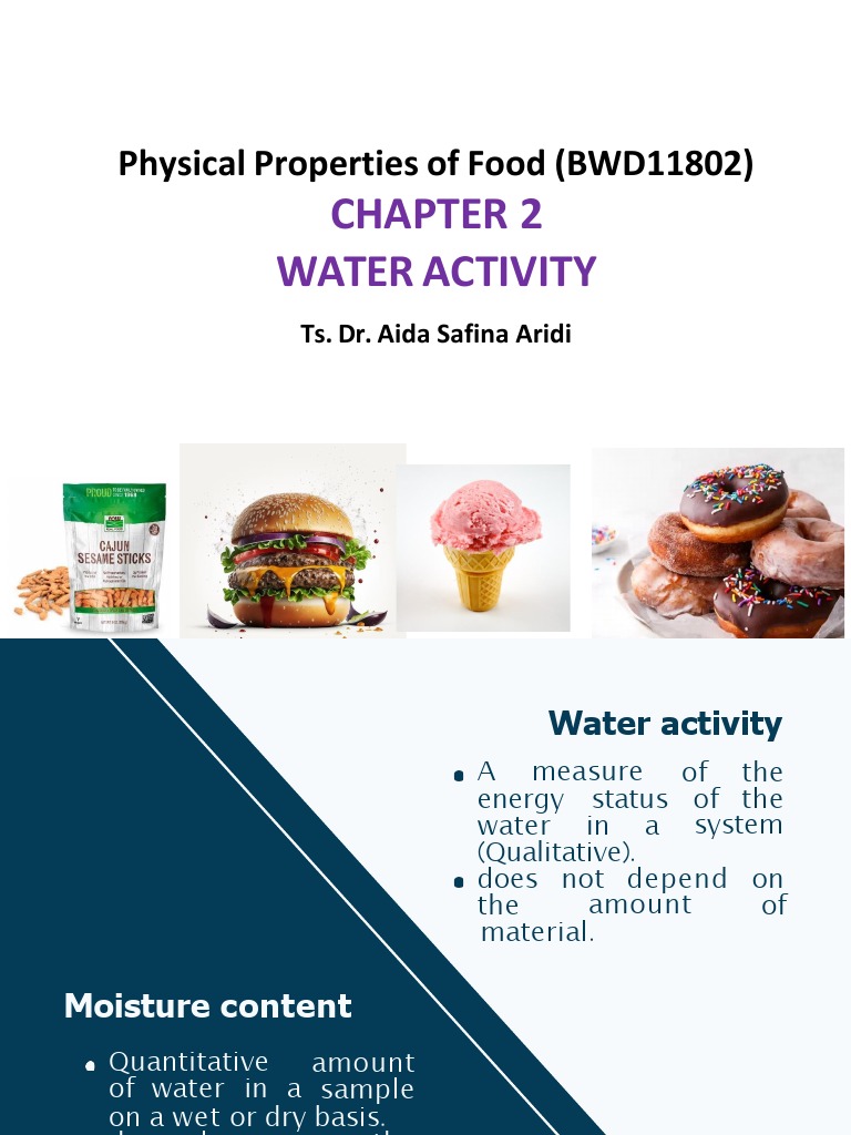 Chapter 2 Water Activity Aida Safina Aridi Latest PDF | PDF