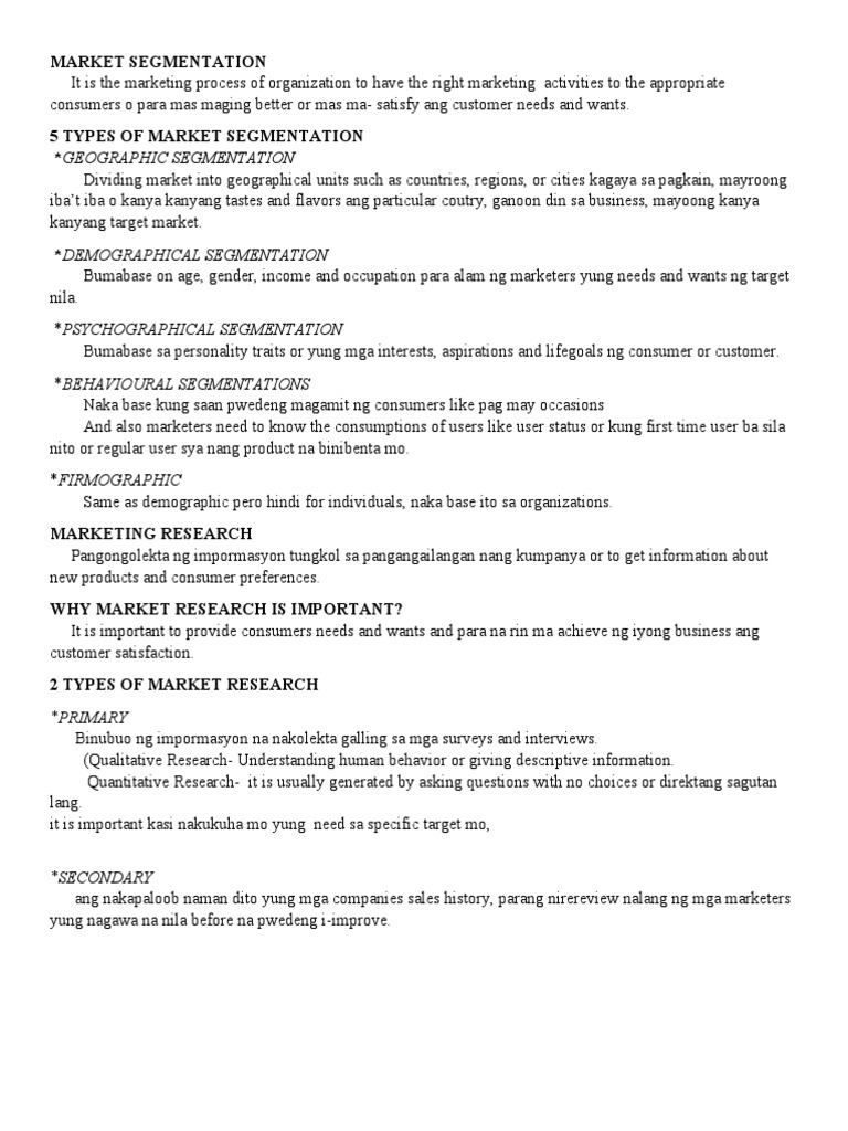 Market Segmentation Pdf