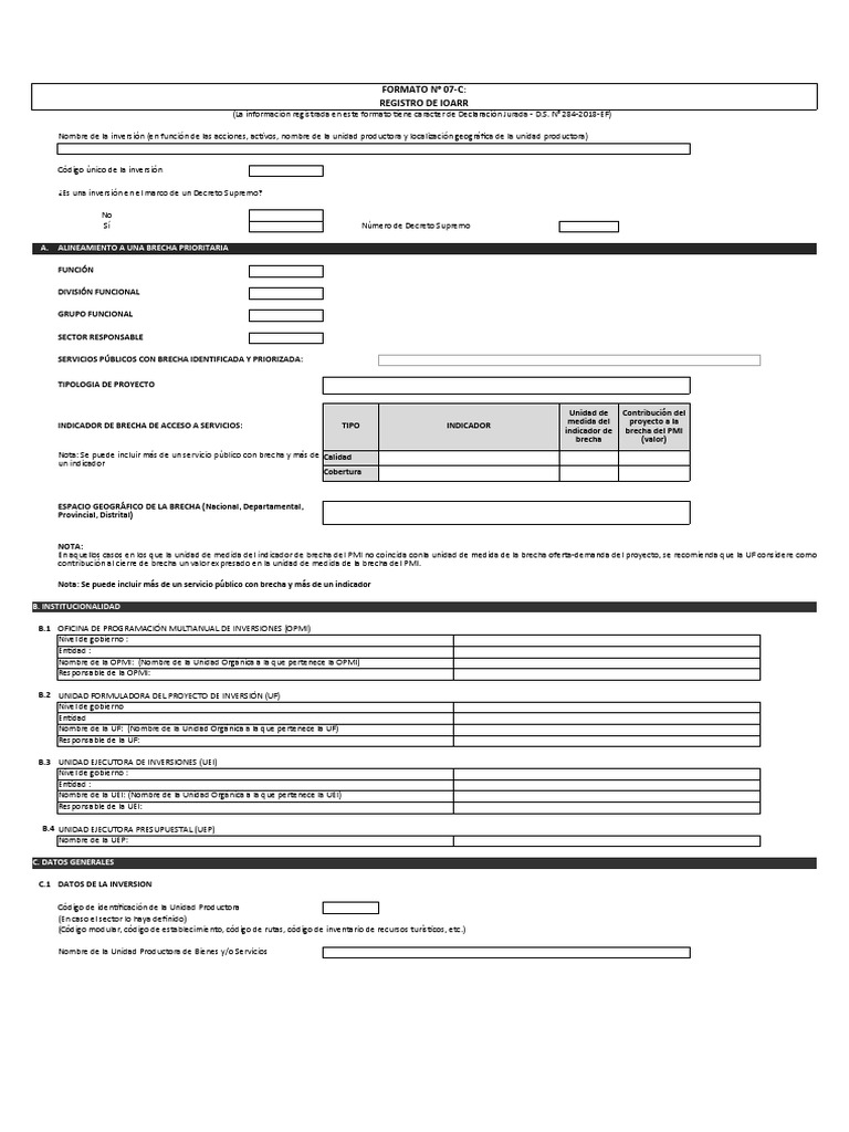 Formato7c Directiva001 2019EF6301 | PDF | Infraestructura | Ingeniero civil