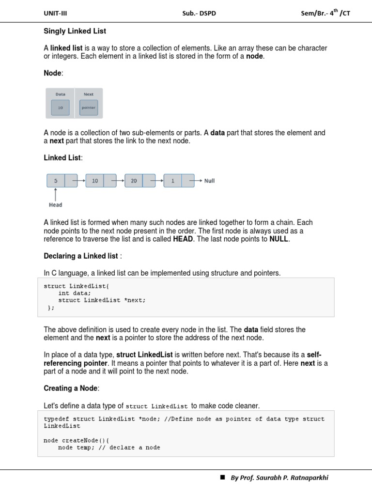 DSPD Unit - III Notes PDF | PDF | Pointer (Computer Programming ... DSPD Unit - III Notes PDF | PDF | Pointer (Computer Programming ...