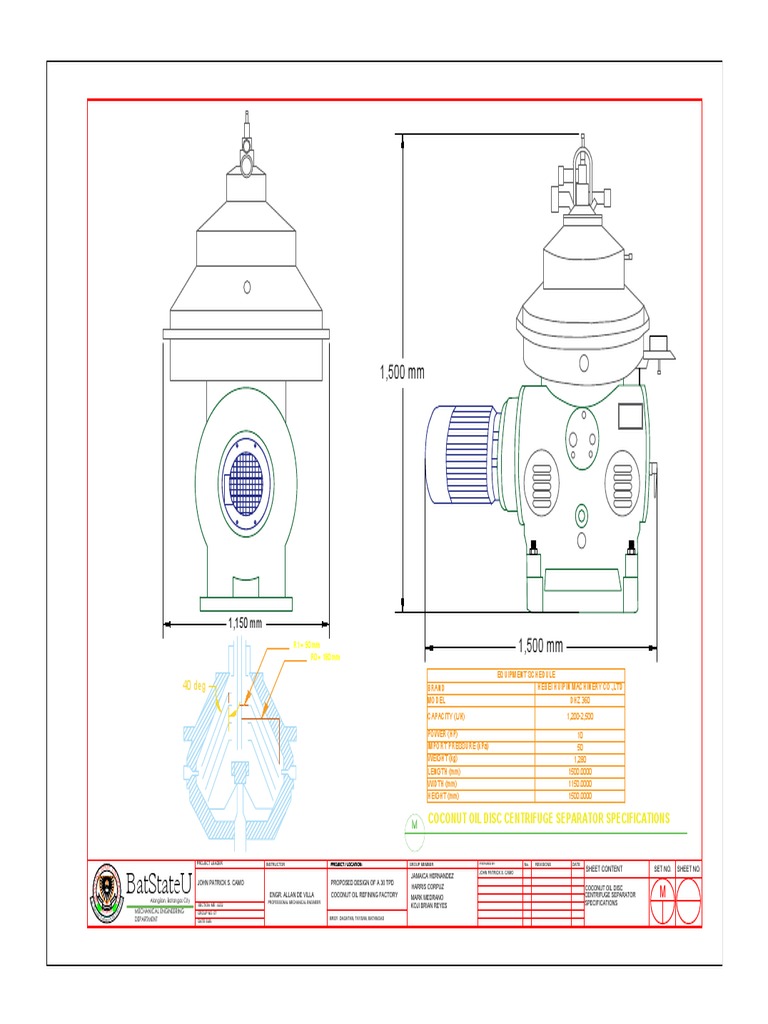 Disc Centrifuge Specs - Final | PDF