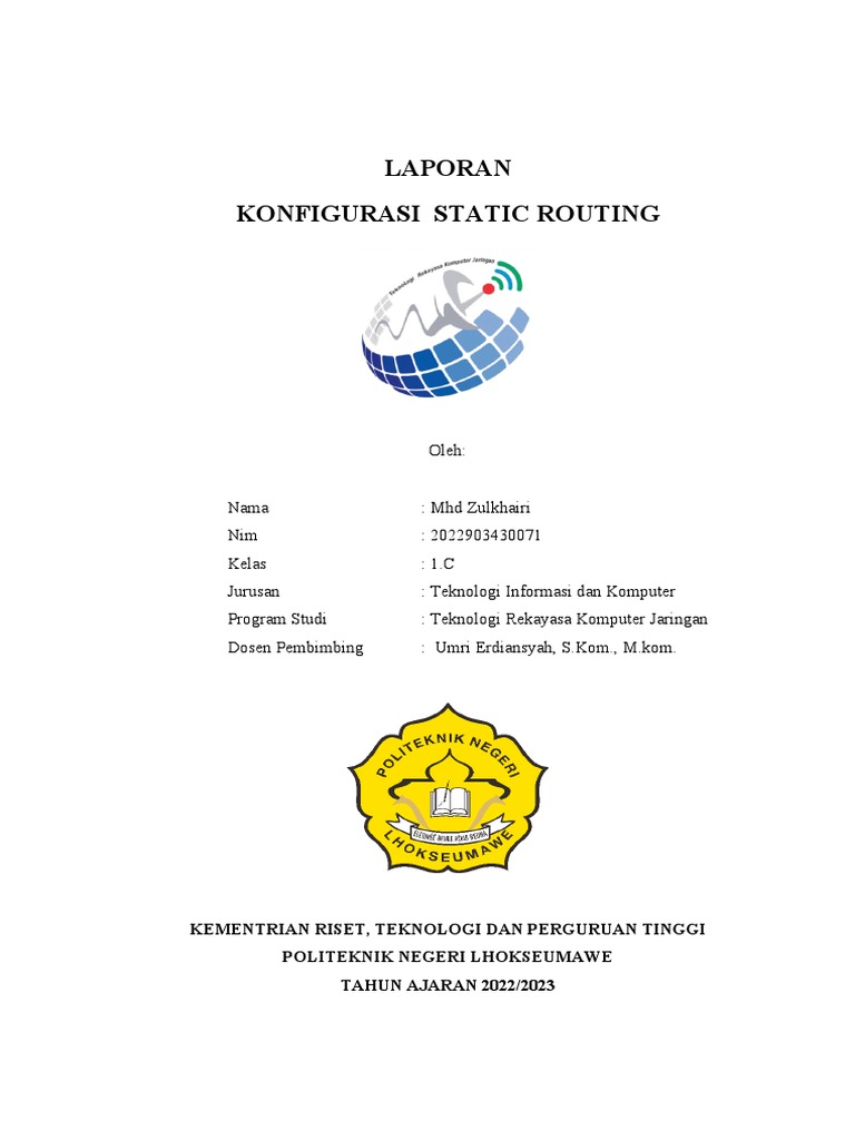 Panduan Konfigurasi Static Routing | PDF