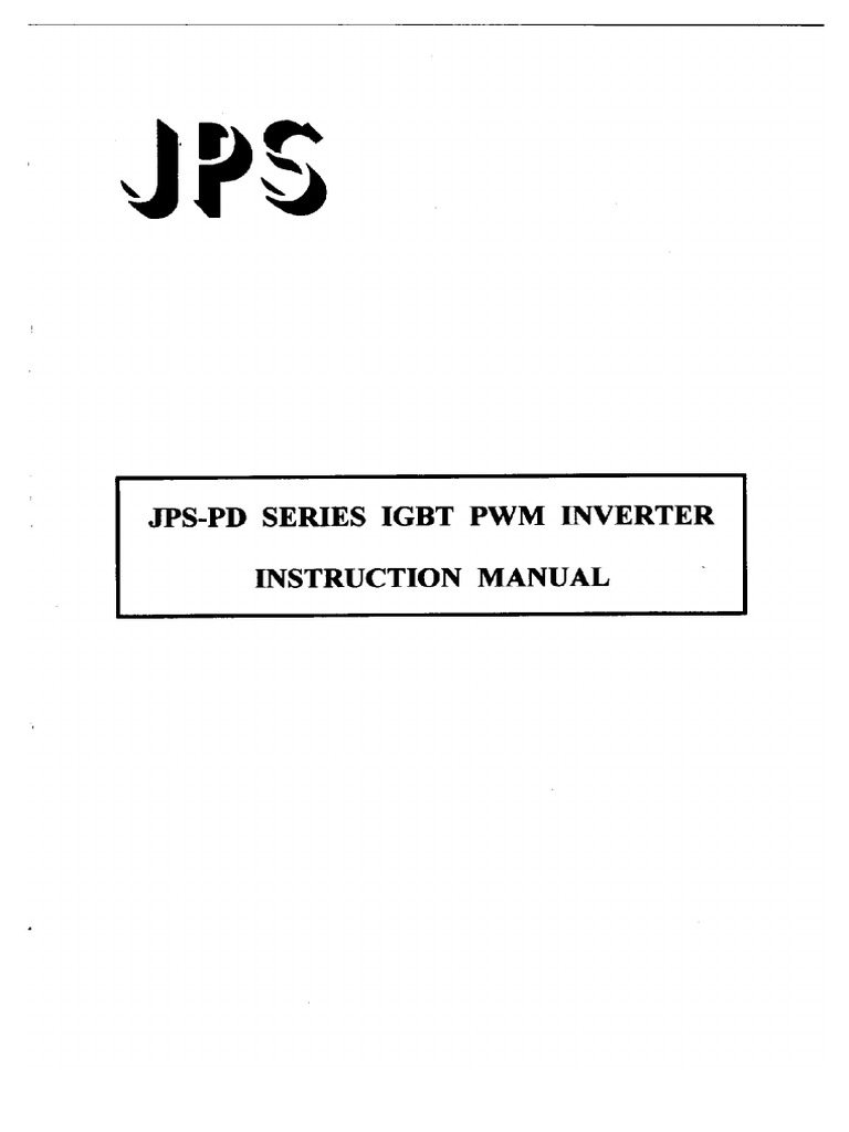 Joint Peer Systec Corp JPS PD Manual PDF | PDF
