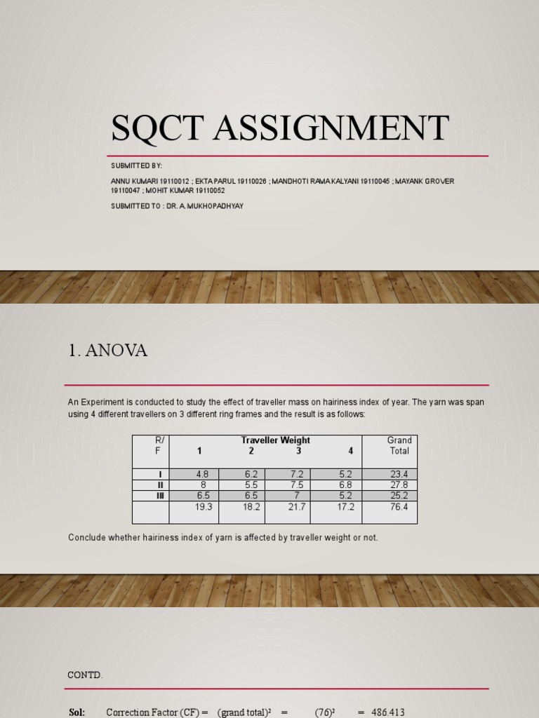 Textile Statistical Analysis Report | PDF