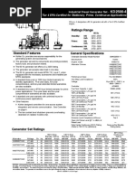 Kohler 80RZG Spec Sheet | PDF | Electric Motor | Engines