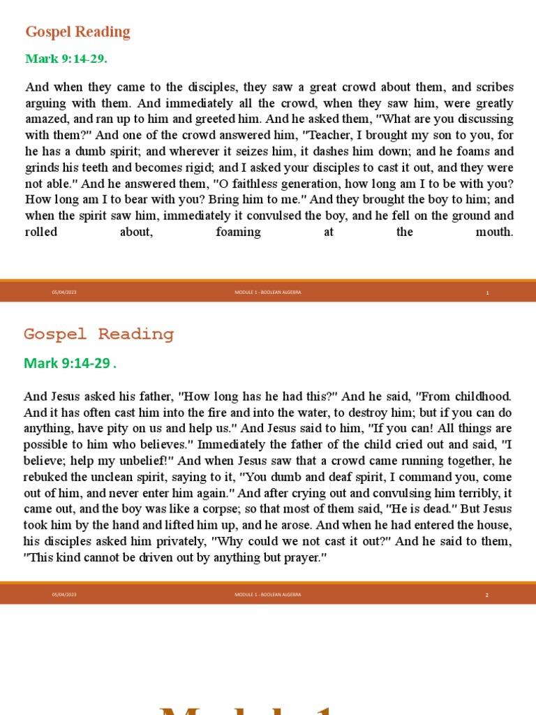 Module 1 Boolean Algebra | PDF