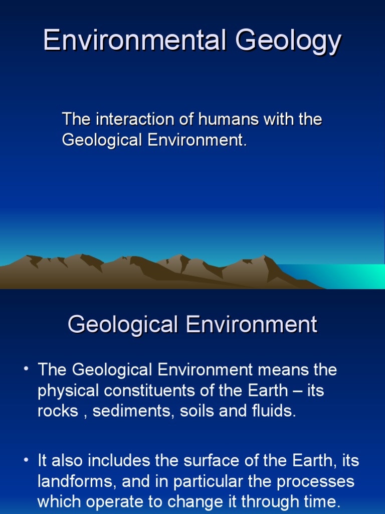 Introduction to Environmental Geology | PDF | Natural Environment ...