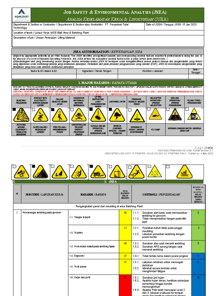 JSEA - Lifting Material | PDF