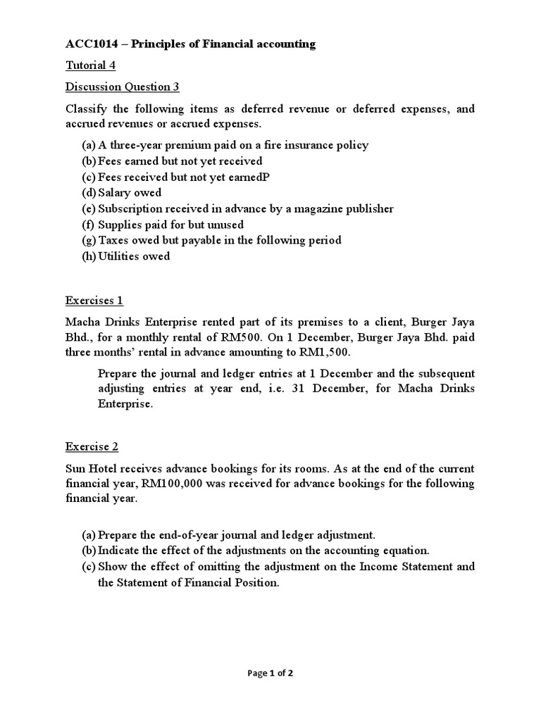 Tutorial 4 Questions Pdf
