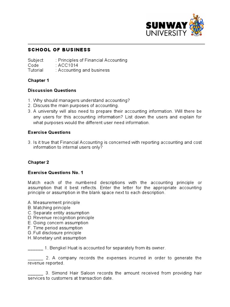 Financial Accounting Principles Guide | PDF
