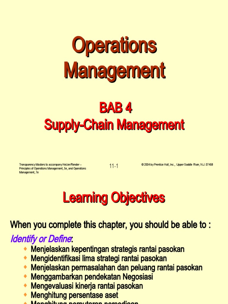 Bab 4 Supply Chain Management | PDF