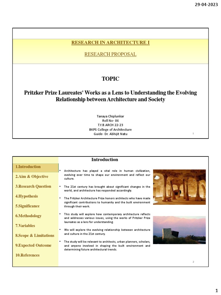 RIA Proposal Presentation Tanaya PDF | PDF