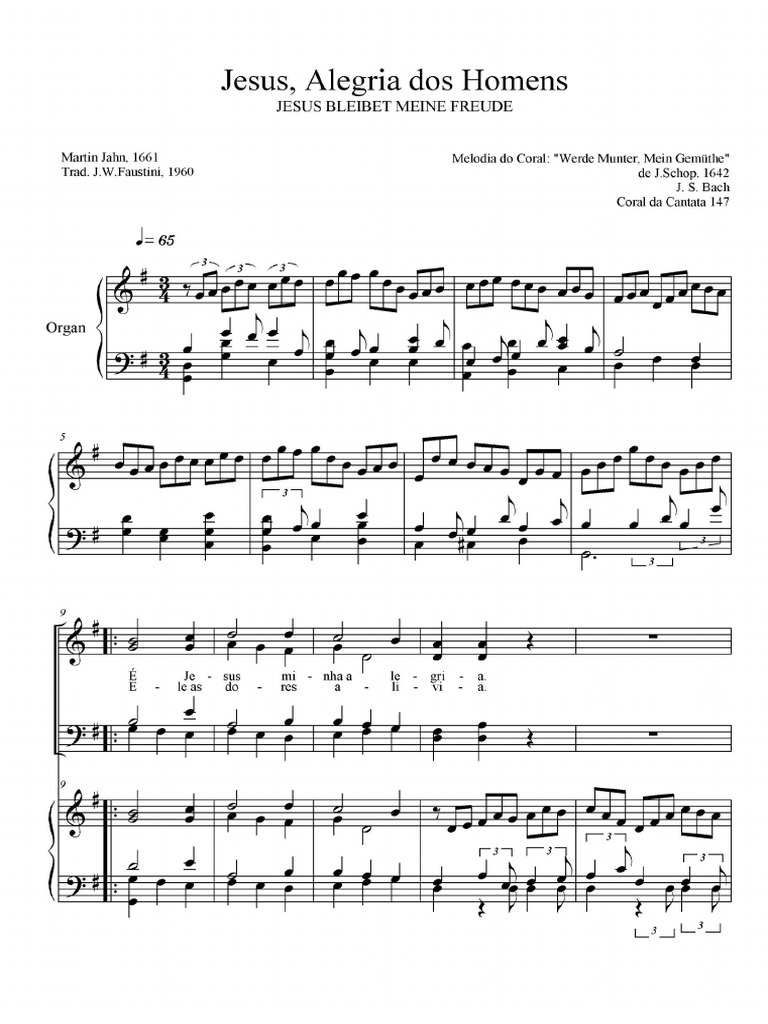 Jesus Alegria Dos Homens PDF | PDF