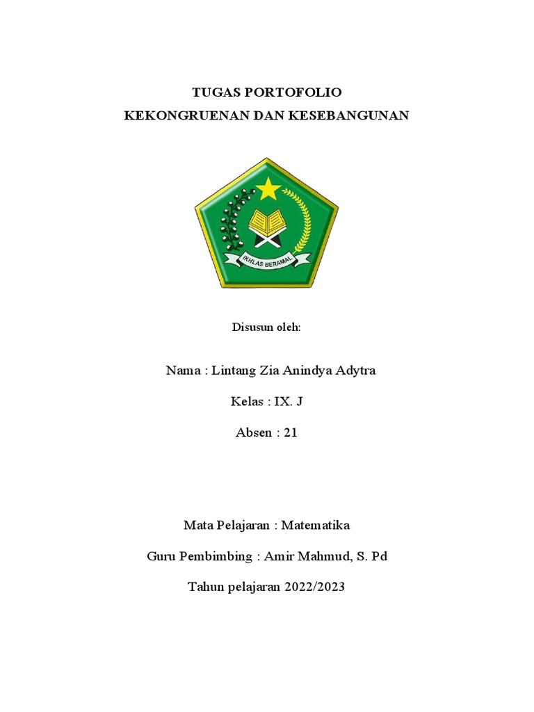 Tugas Portofolio MTK | PDF
