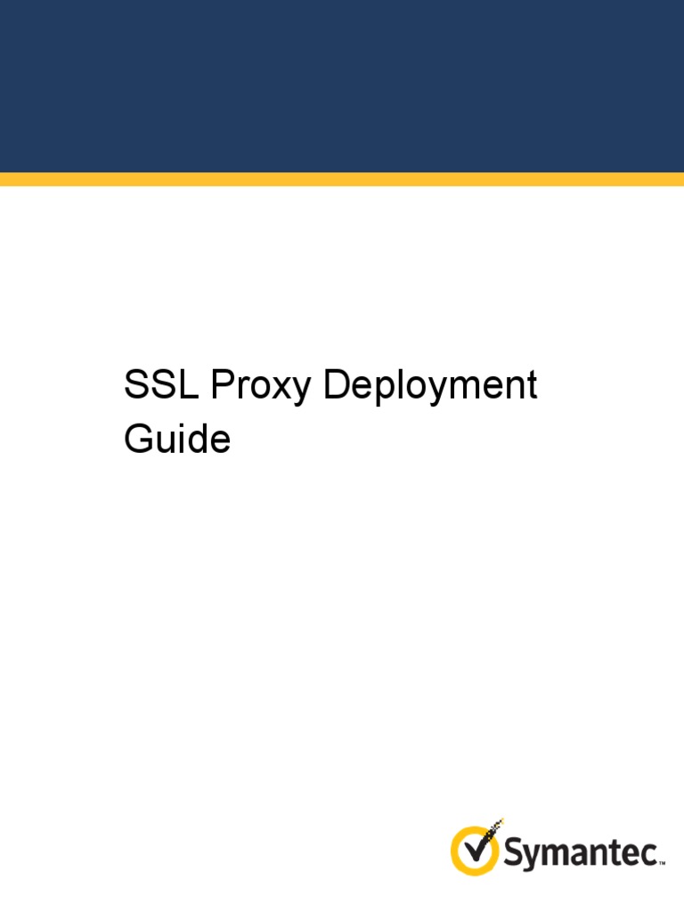 SSL Proxy PDF PDF | PDF
