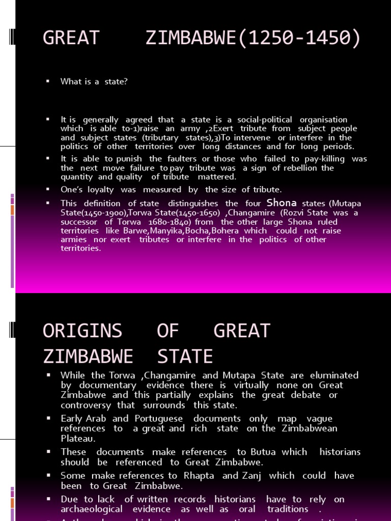 Great Zimbabwe (1250-1450) | PDF