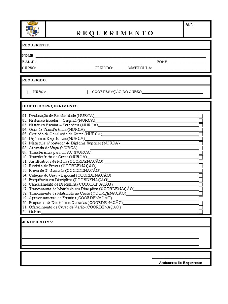 Requerimento Atualizado-1 | PDF