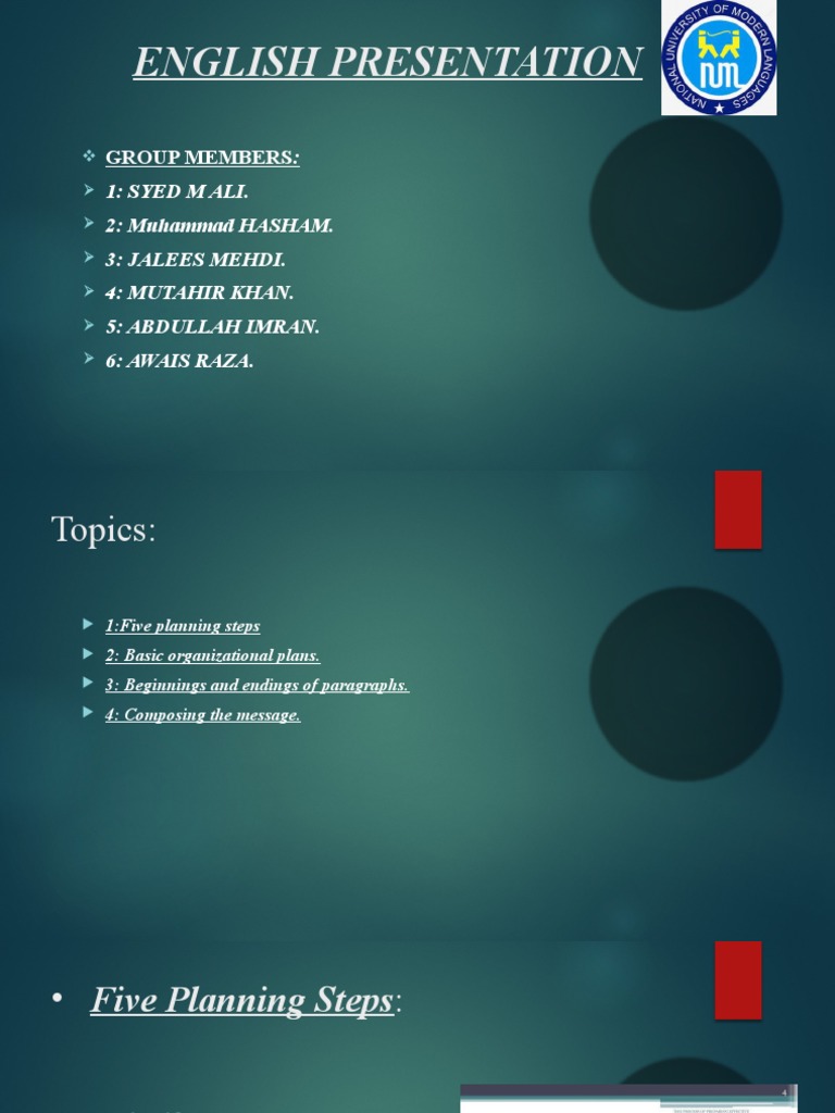 English Presentation | PDF | Proofreading | Cognitive Science