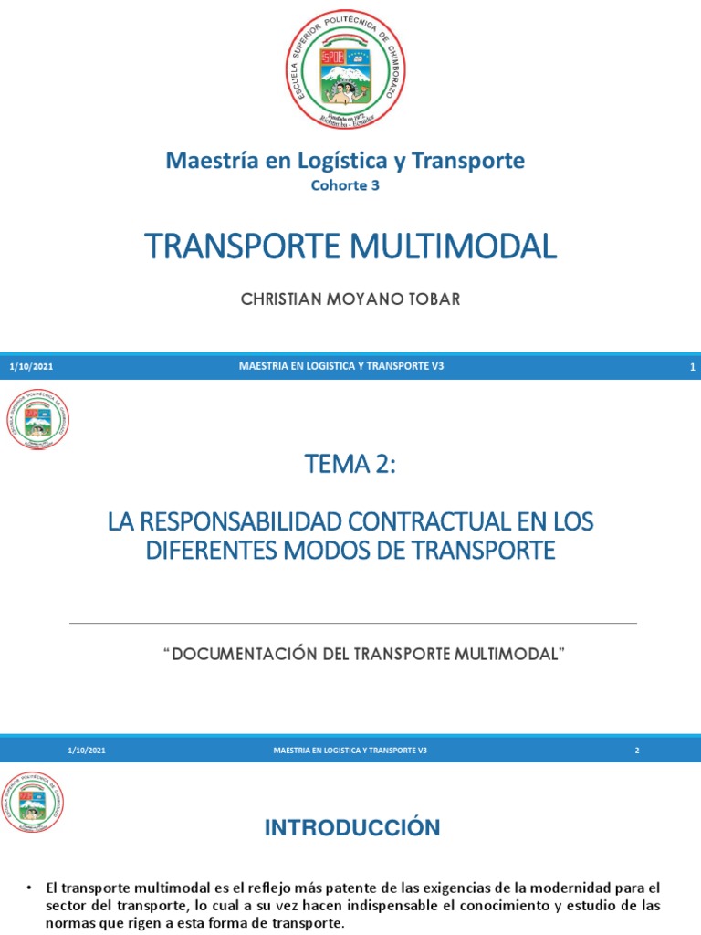 2.1 Documentación Del Transporte Multimodal PDF | PDF | Transporte ...