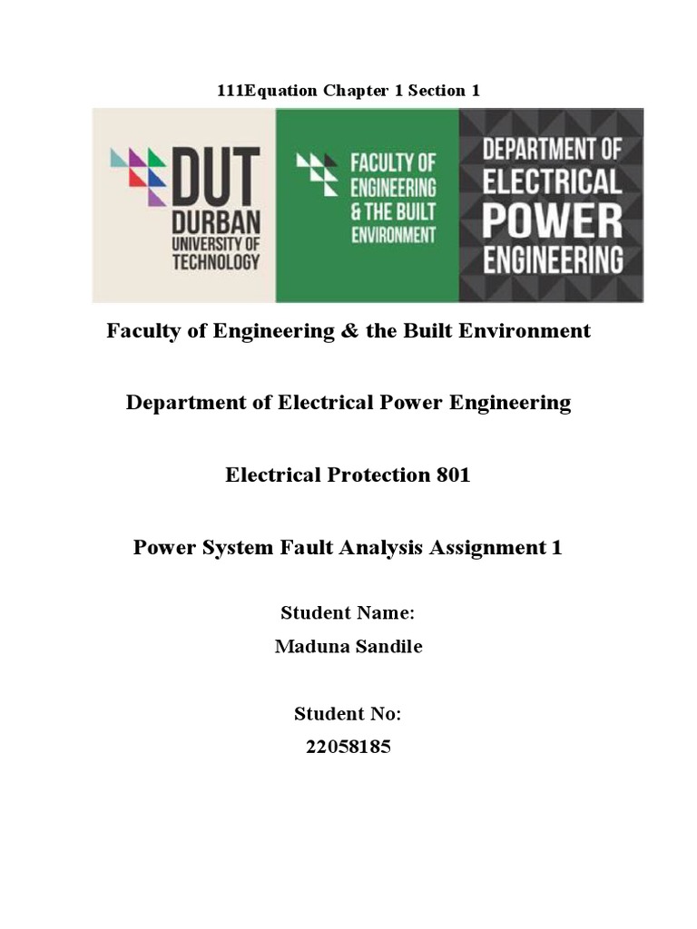 Electrical Protection 801 Maduna | PDF | Quantity | Power Engineering