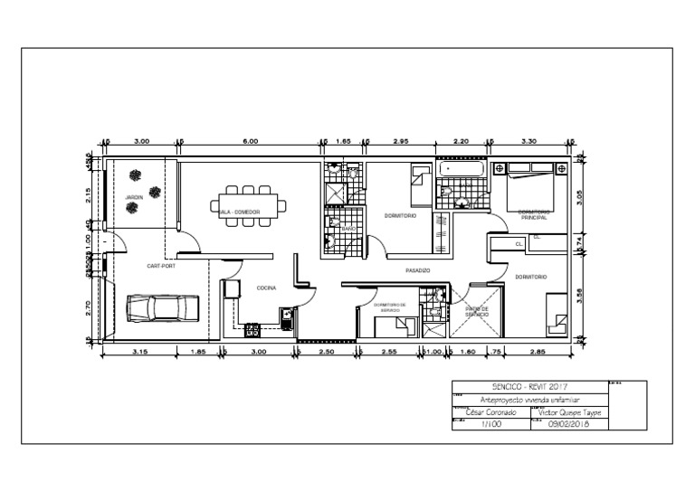 Plano 1 Sola planta-SENCICO PDF | PDF