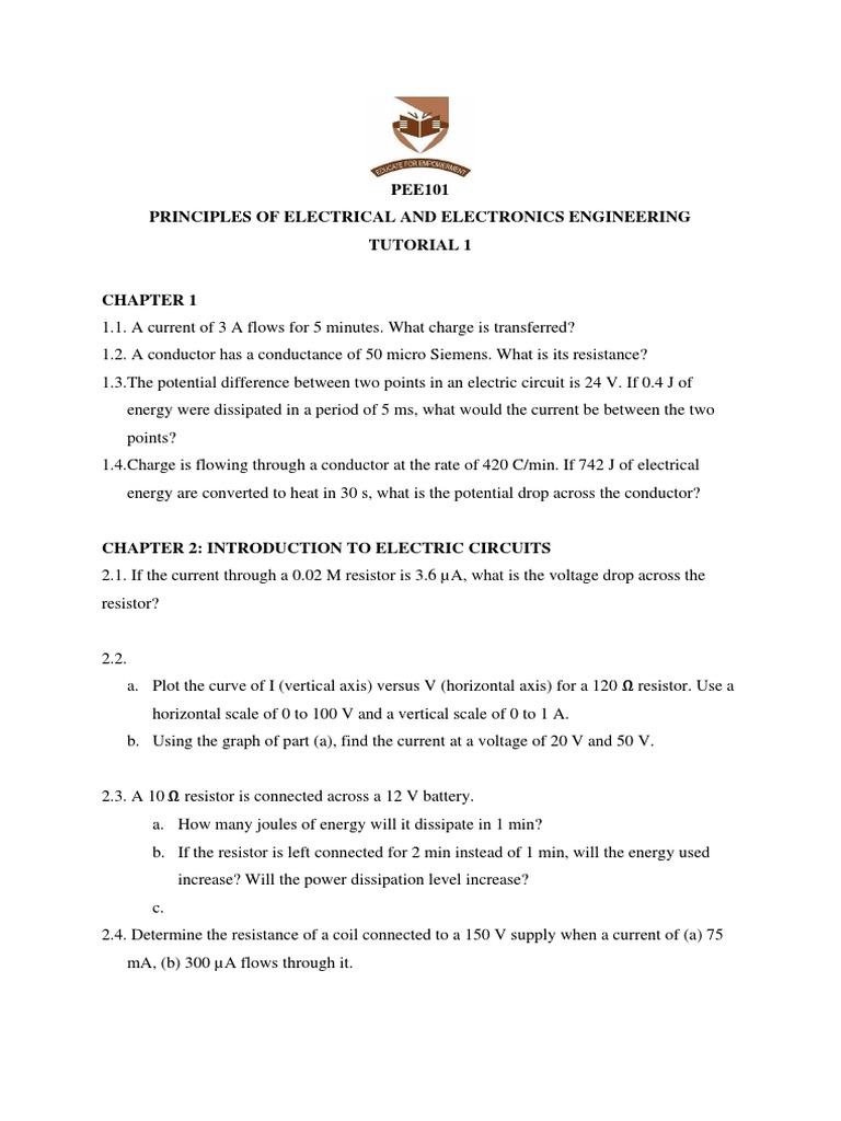 Principles of Electrical and Electronics Engineering: Analysis of ...