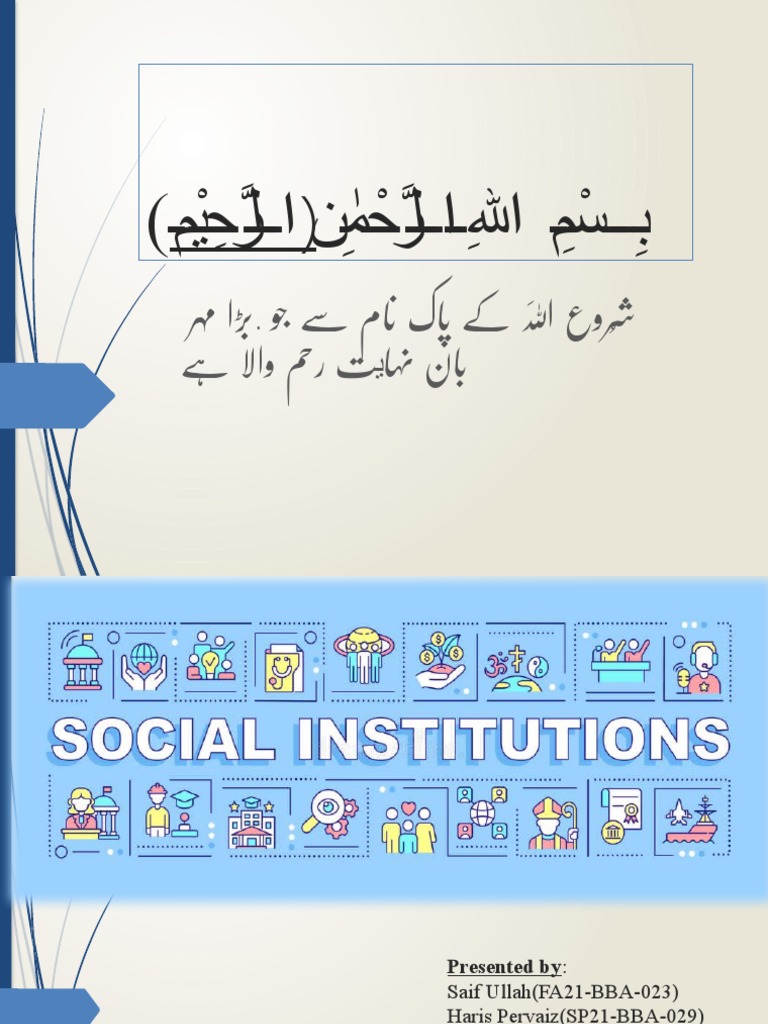 Social Institutions In Sociology Pdf