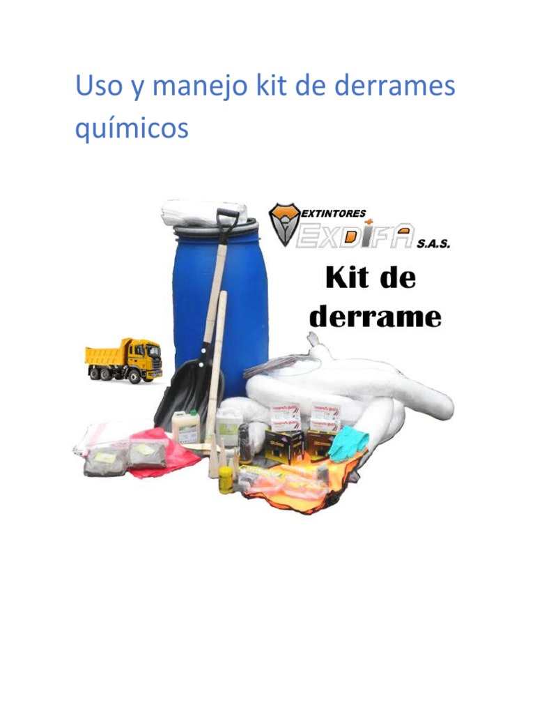 Cómo utilizar un kit de derrames químicos de manera segura y efectiva | PDF