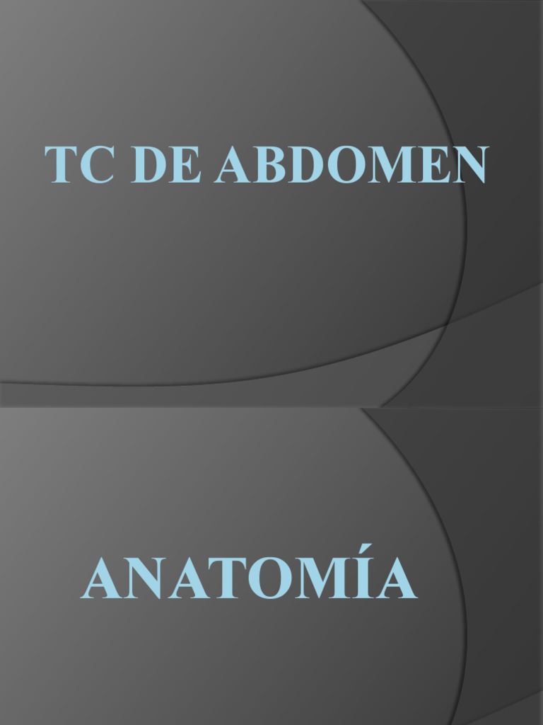 Tac de Abdomen | PDF | Abdomen | Intestino grueso