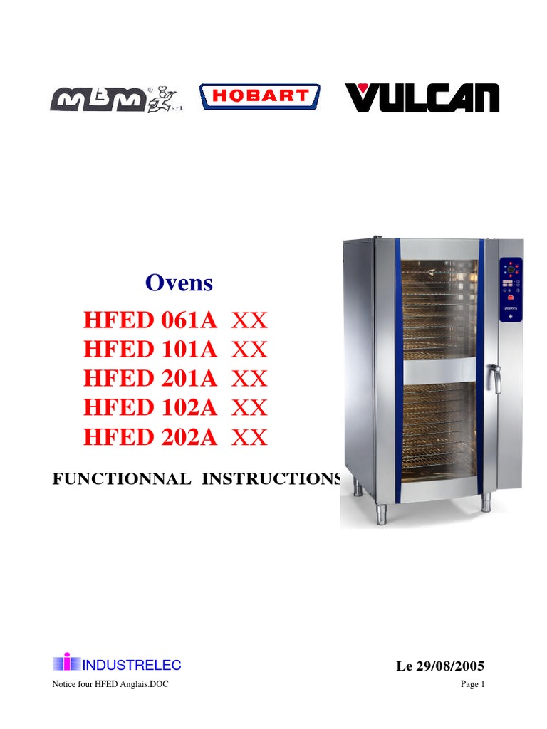 HFED Oven Functional Guide | PDF | Oven | Temperature